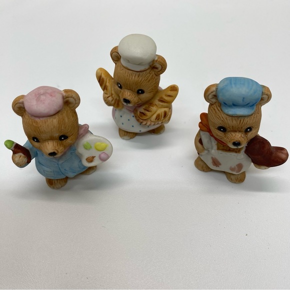 Homco | Accents | Homco Vintage Bears 3 Career Professional Artist ...